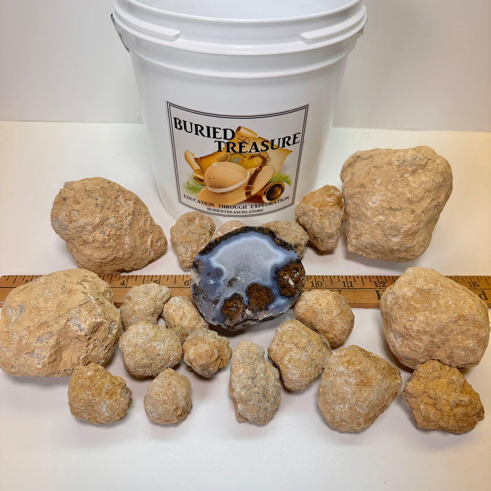 BUCKET OF GEODES - GALLON | Buried treasure
